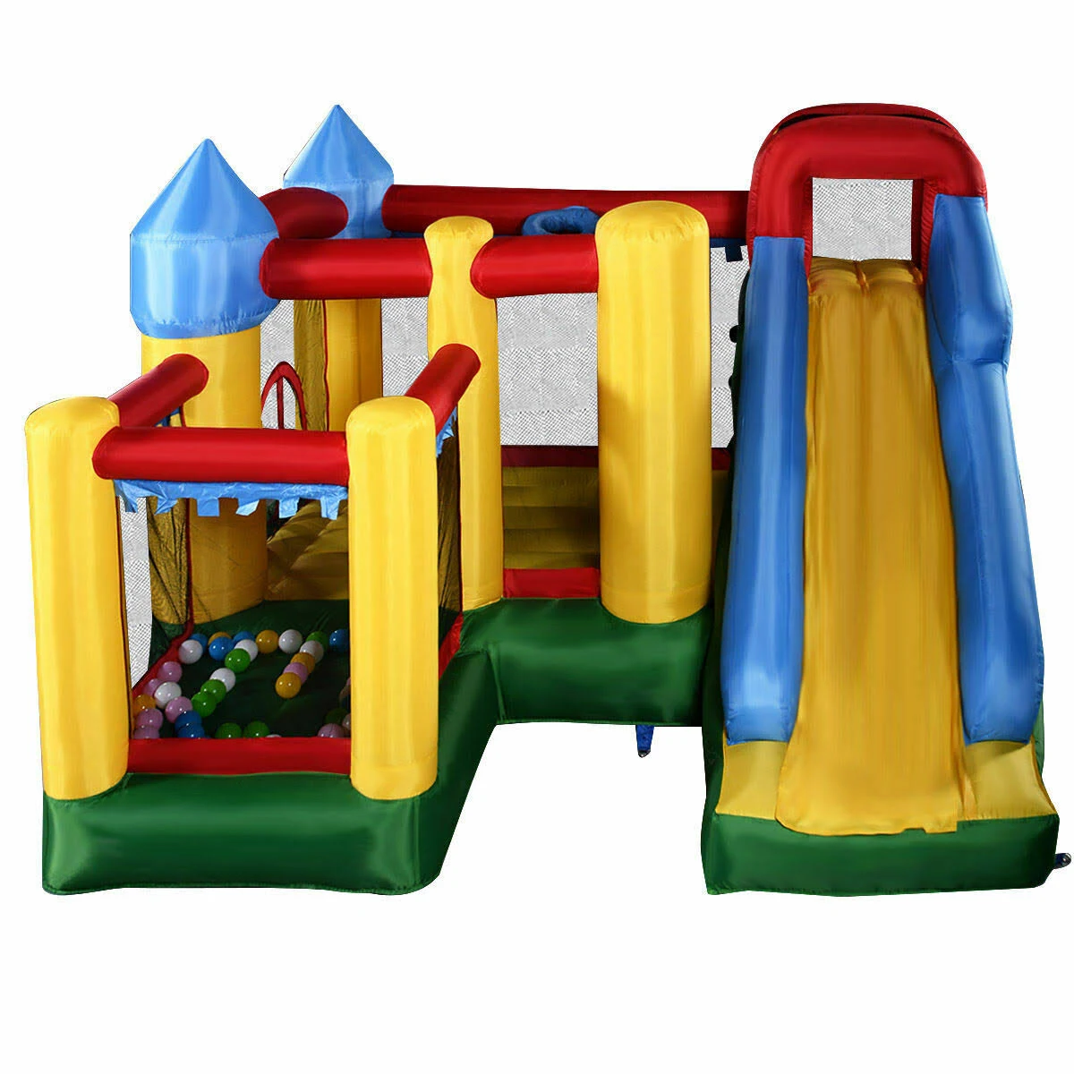 Mighty Inflatable Bounce House Castle Jumper Moonwalk with Blower - Ritoyou