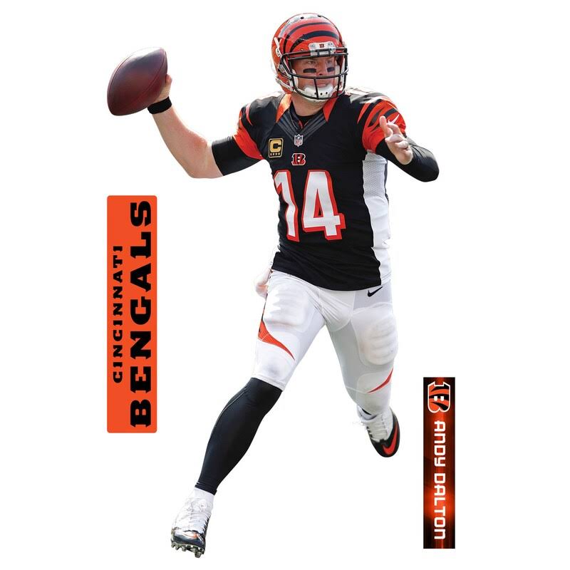 Fathead Andy Dalton Cincinnati Bengals 3-Pack Life-Size Removable Wall ...