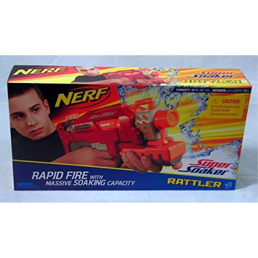 Supersoaker Soaker Wars Rattler Water Blaster, Red - Ritoyou