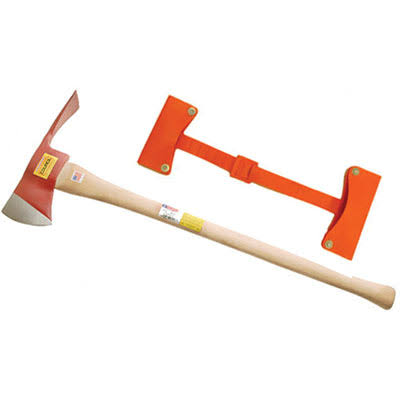 Council Pulaski Axe with Sheath - 3-3/4 lb Head - 36x22 Straight Handle ...