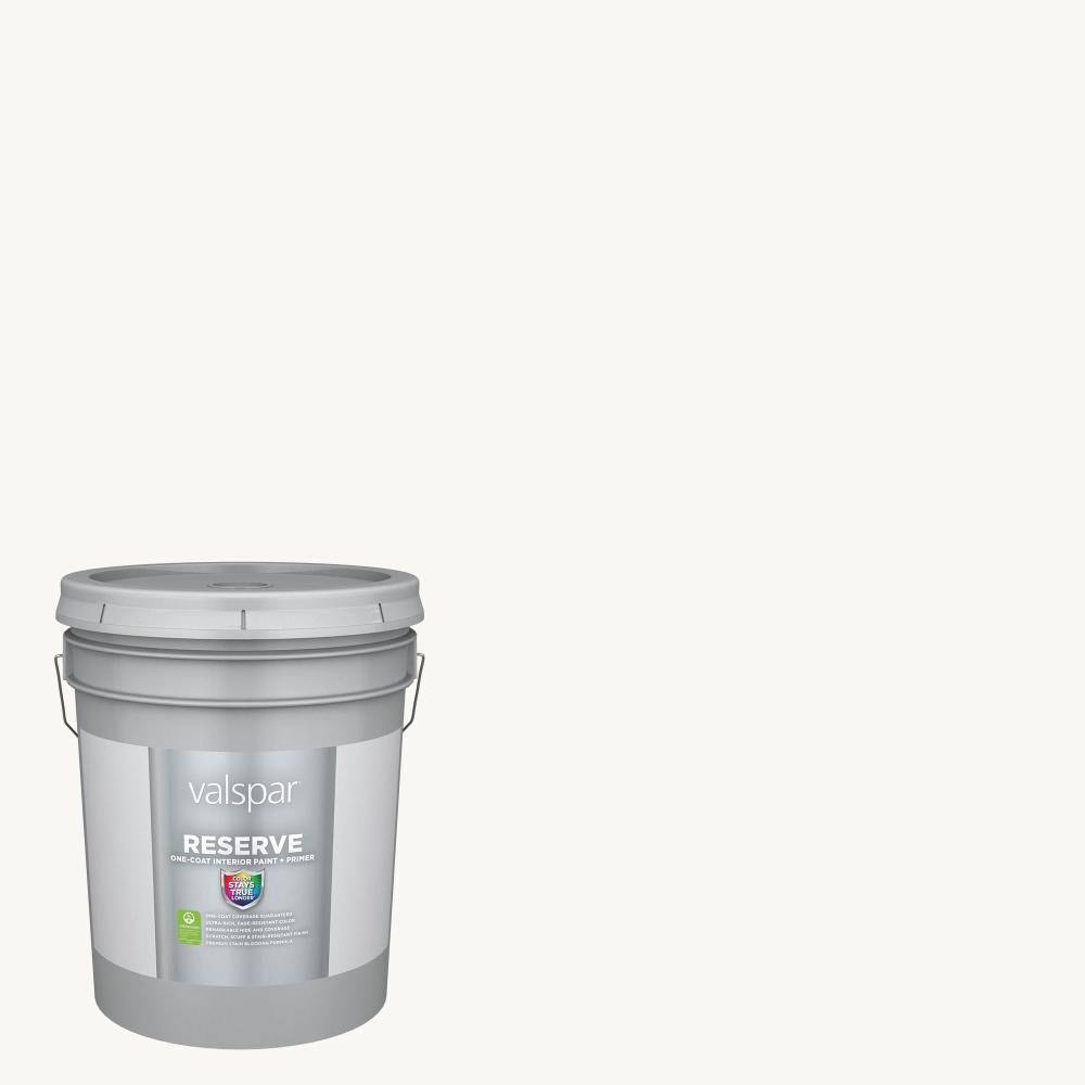 Valspar Reserve Flat Ultra White 7006-24 Interior Paint (5-Gallon ...