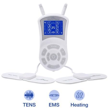Easy@home Professional Rechargeable Tens Unit + Heat Therapy + EMS ...