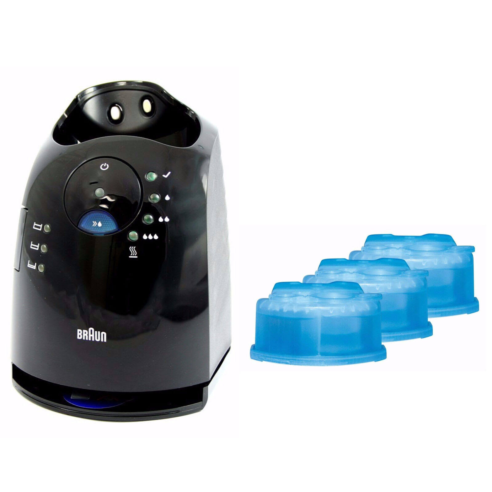 Braun Pulsonic Clean Charge Base Unit with Braun Clean and Renew 3 Pack ...