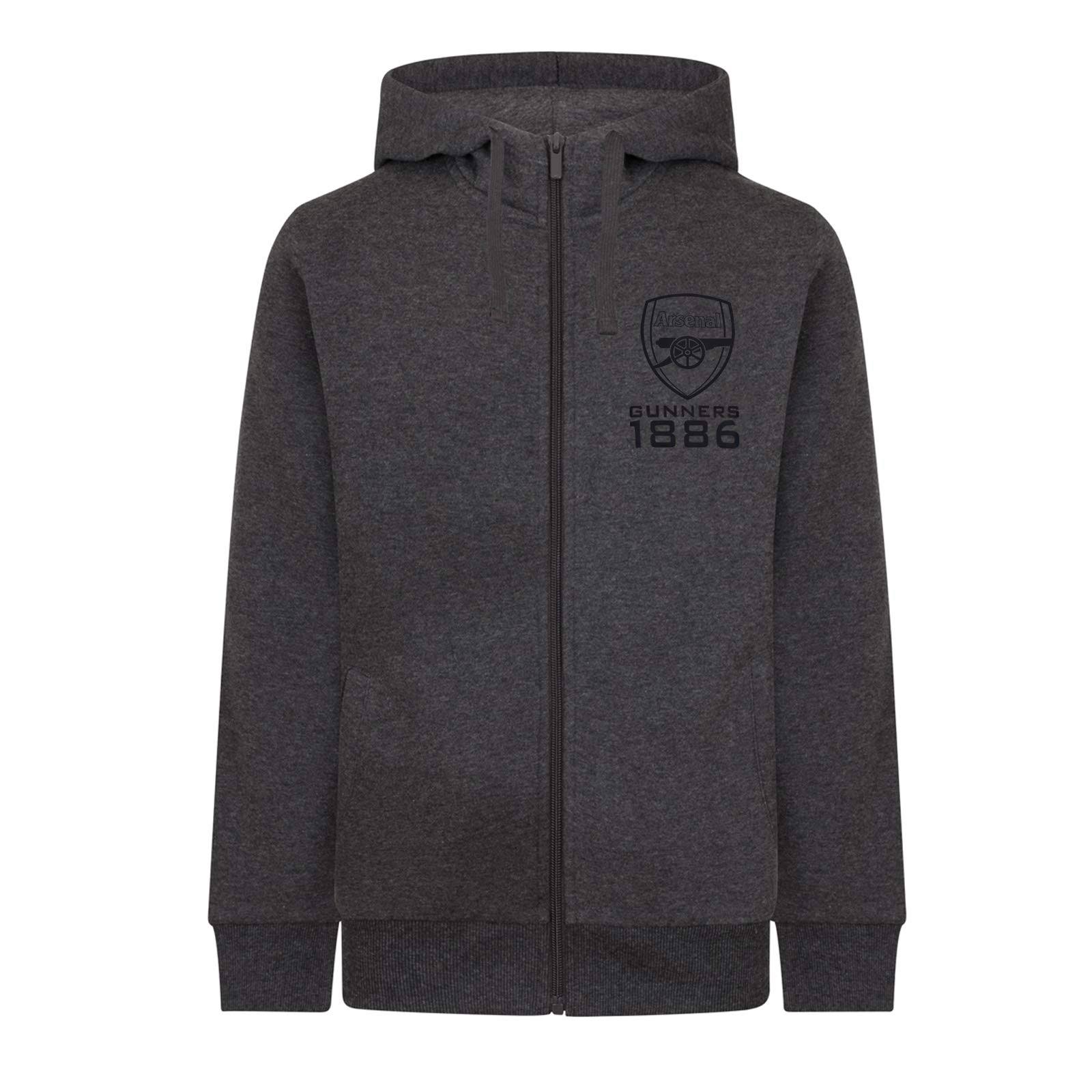 Arsenal Football Club Official Soccer Gift Mens Fleece Zip Hoody - Ritoyou