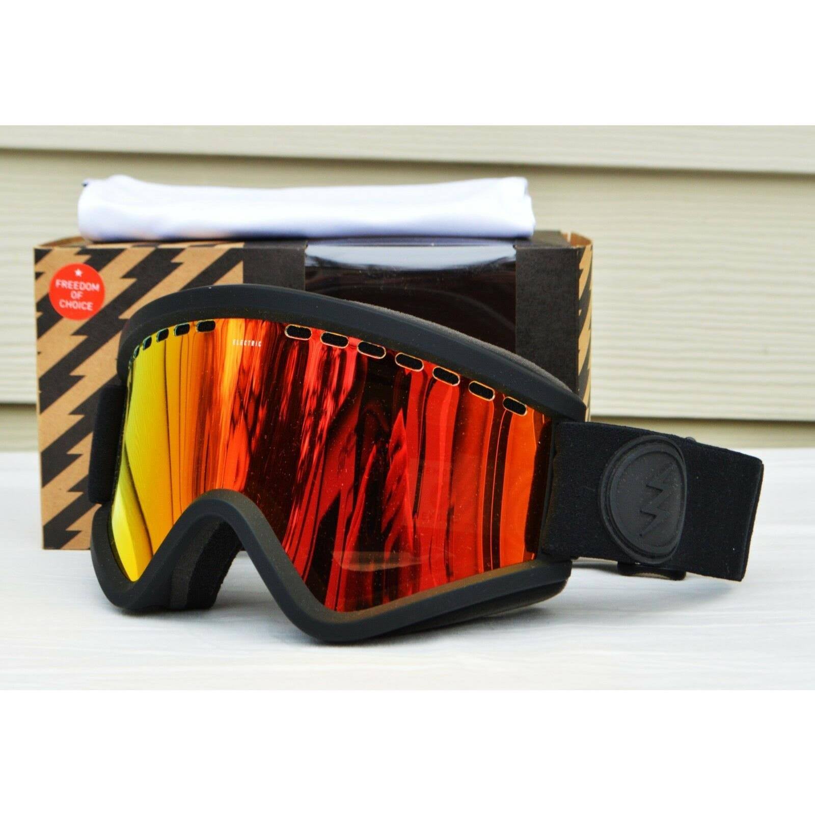 Electric EGV Snow Goggles Matte Black / Brose / Red Chrome - Ritoyou