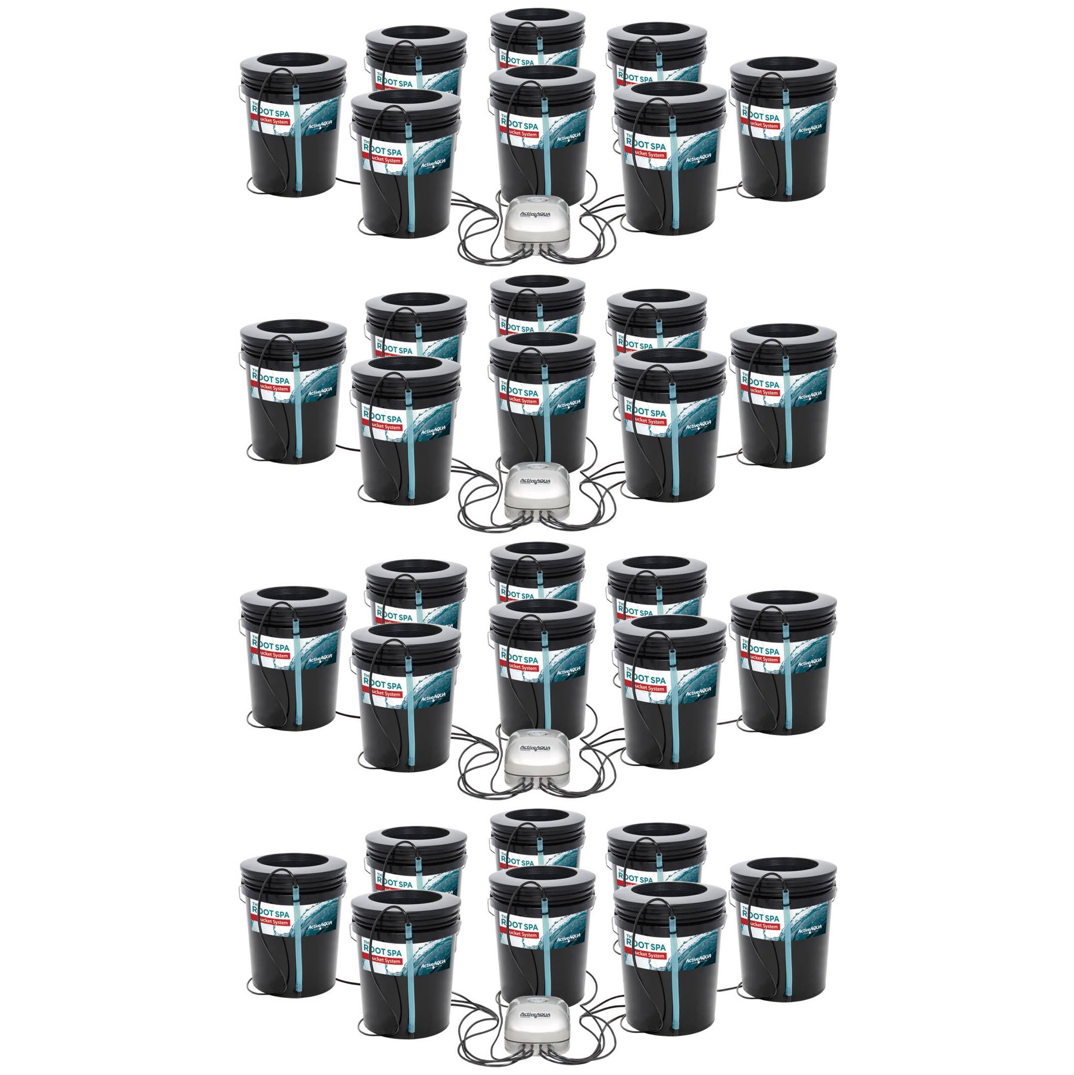 Active Aqua Root Spa 5-Gallon 8-Bucket Deep Water Culture System (4 ...