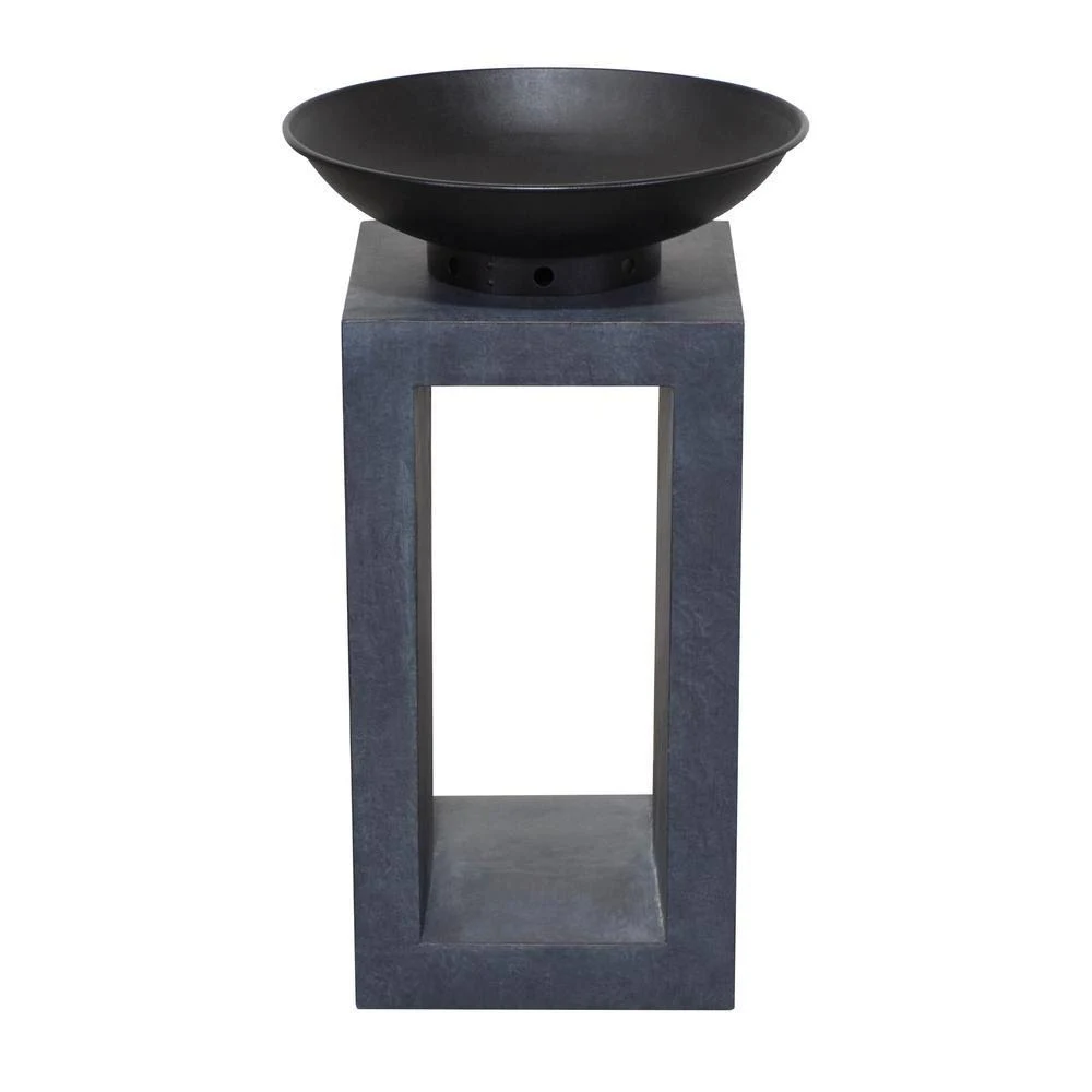 Astella Midas Tall Steel Wood Burning Fire Column - Ritoyou
