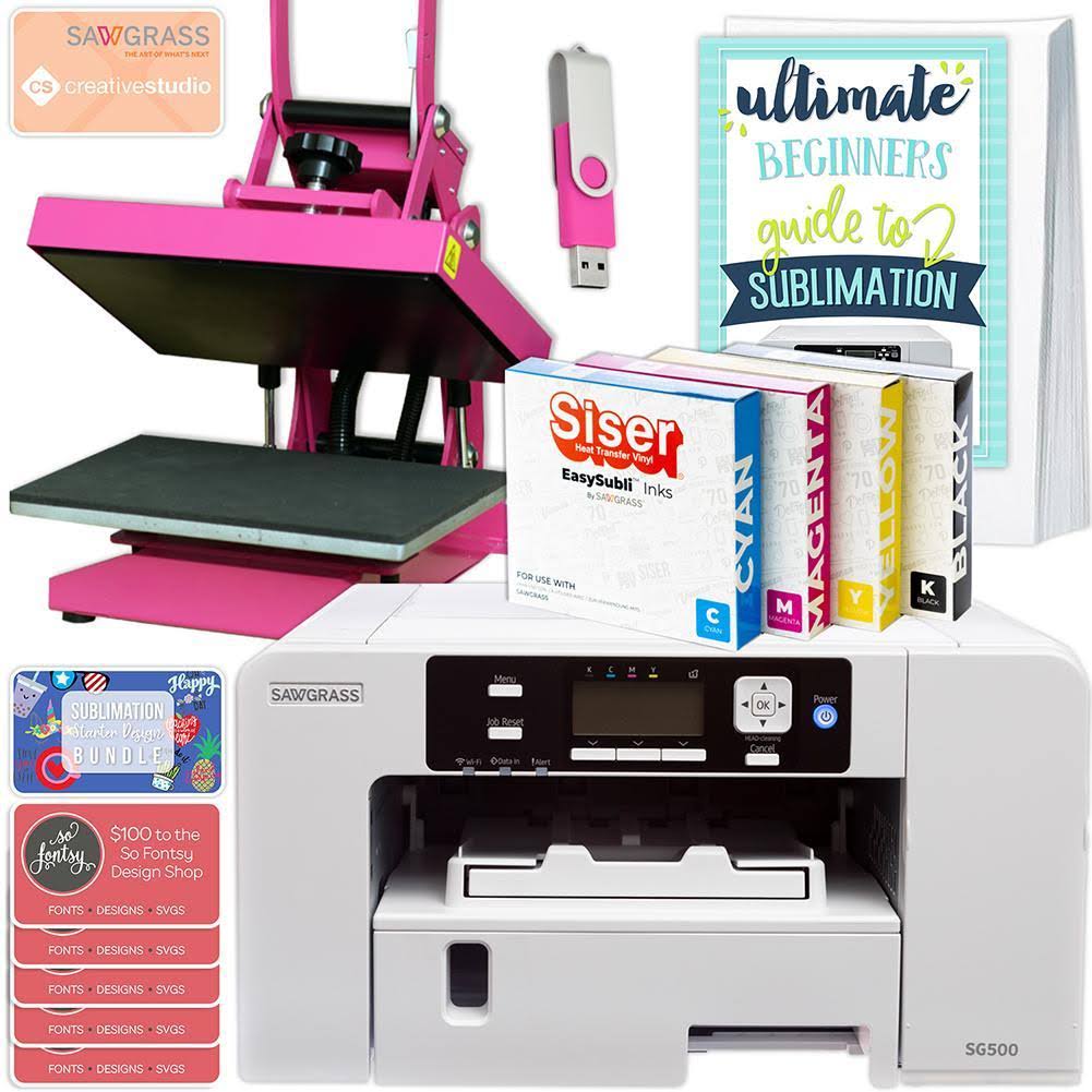 Sawgrass Virtuoso SG500 Sublimation Printer u0026 Heat Press Bundle ...