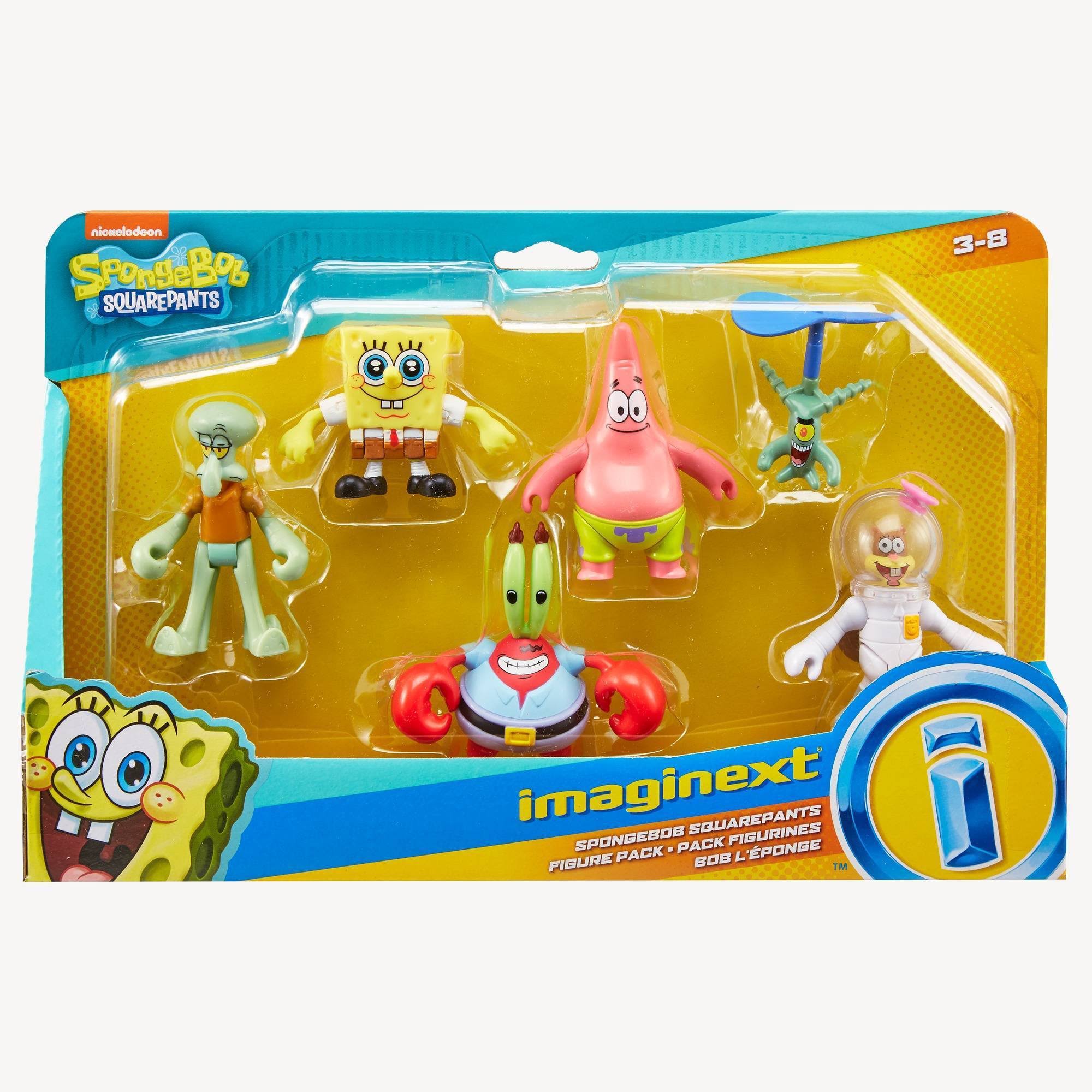 Fisher Price SpongeBob SquarePants Imaginext Squidward, Spongebob, Mr ...