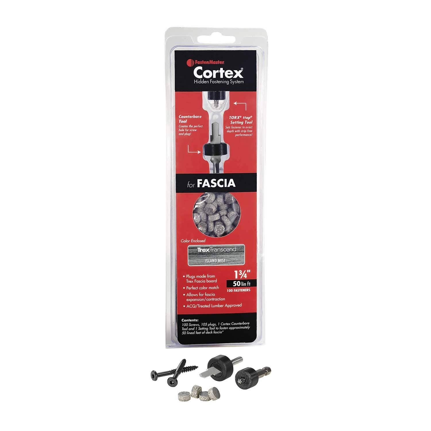 FastenMaster Cortex Fastening System for Trex Fascia - 50 LF - Tiki ...