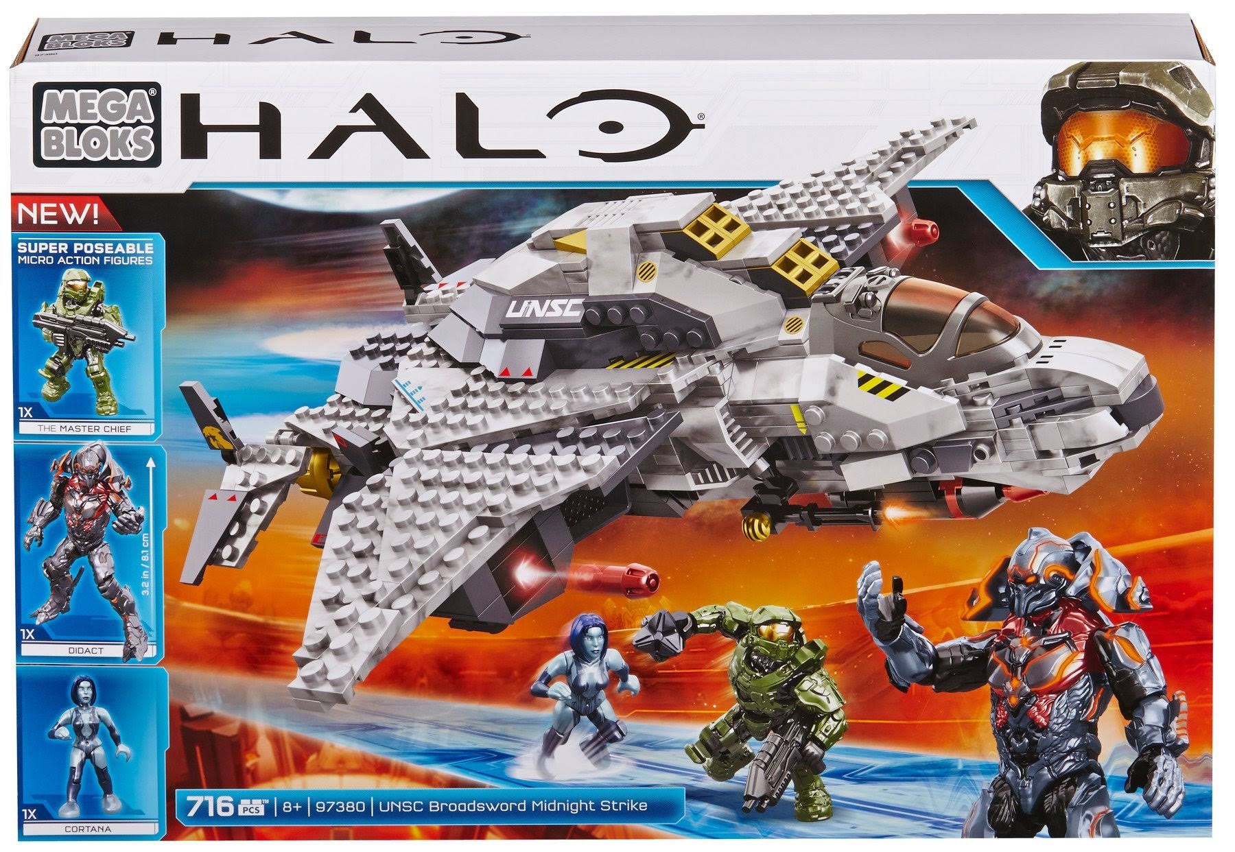 Mega Bloks Halo Unsc Broadsword Midnight Strike - Ritoyou