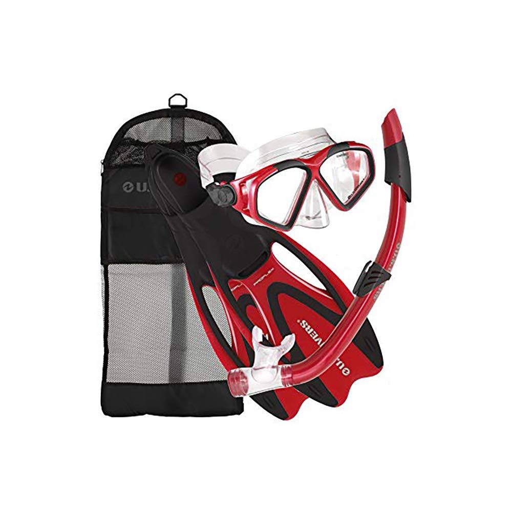 U.S. Divers Adult Cozumel Mask, Seabreeze II Snorkel, ProFlex Fins Gear ...