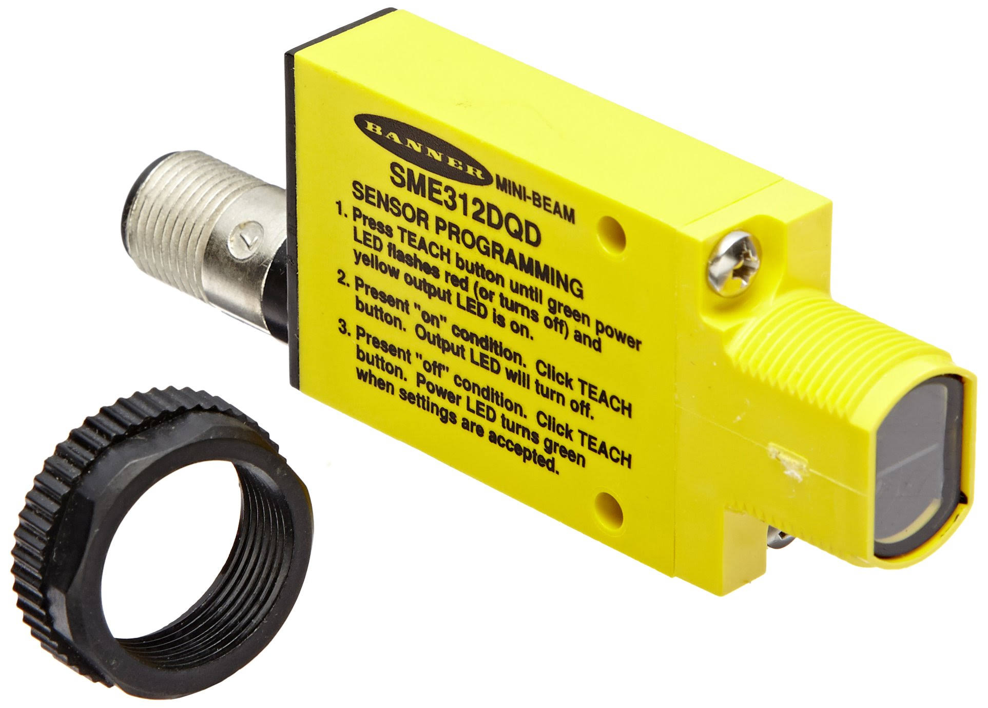 Banner SME312DQD Mini Beam Expert Sensor, Diffuse Sensing Mode, 5-Pin ...