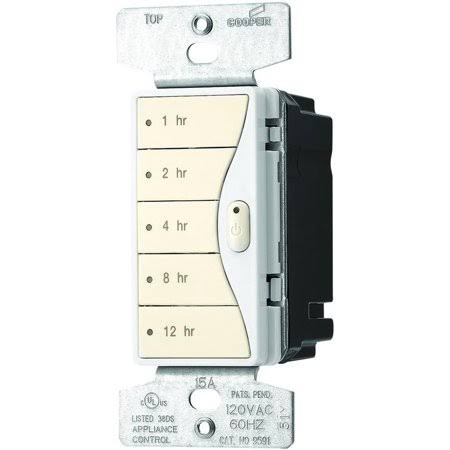 Eaton Cooper WIRING 9591ds Aspire Wall Switch Timer with Hourly Presets ...
