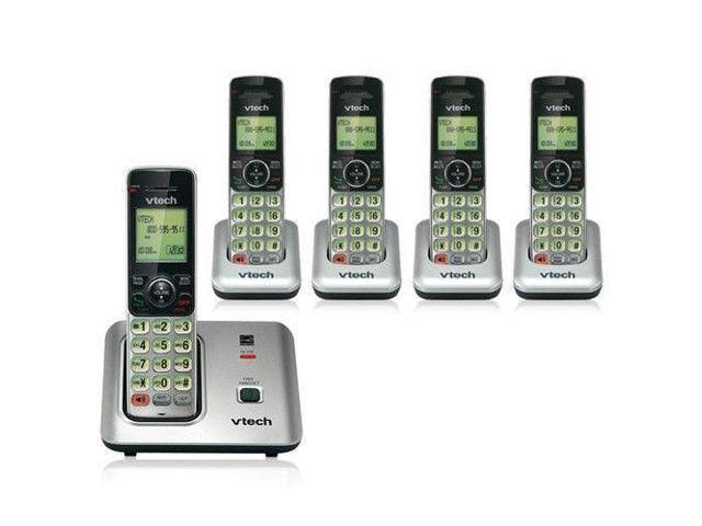 VTech CS6619 Cordless Base Phone with CS6609-4 Extra Handsets ...