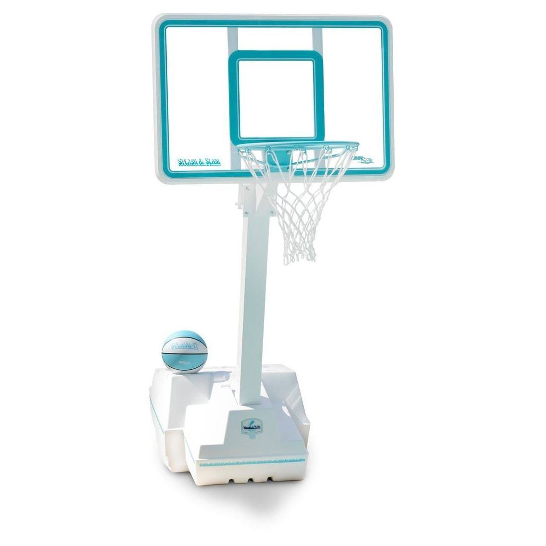 Dunn Rite B1000C Splash and Slam Portable Pool Basketball Set- Clear ...