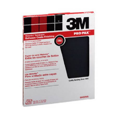 3M 99419na Sand Blaster Sandpaper Sheets, Wet or Dry, 600 Grit, 9 inch ...
