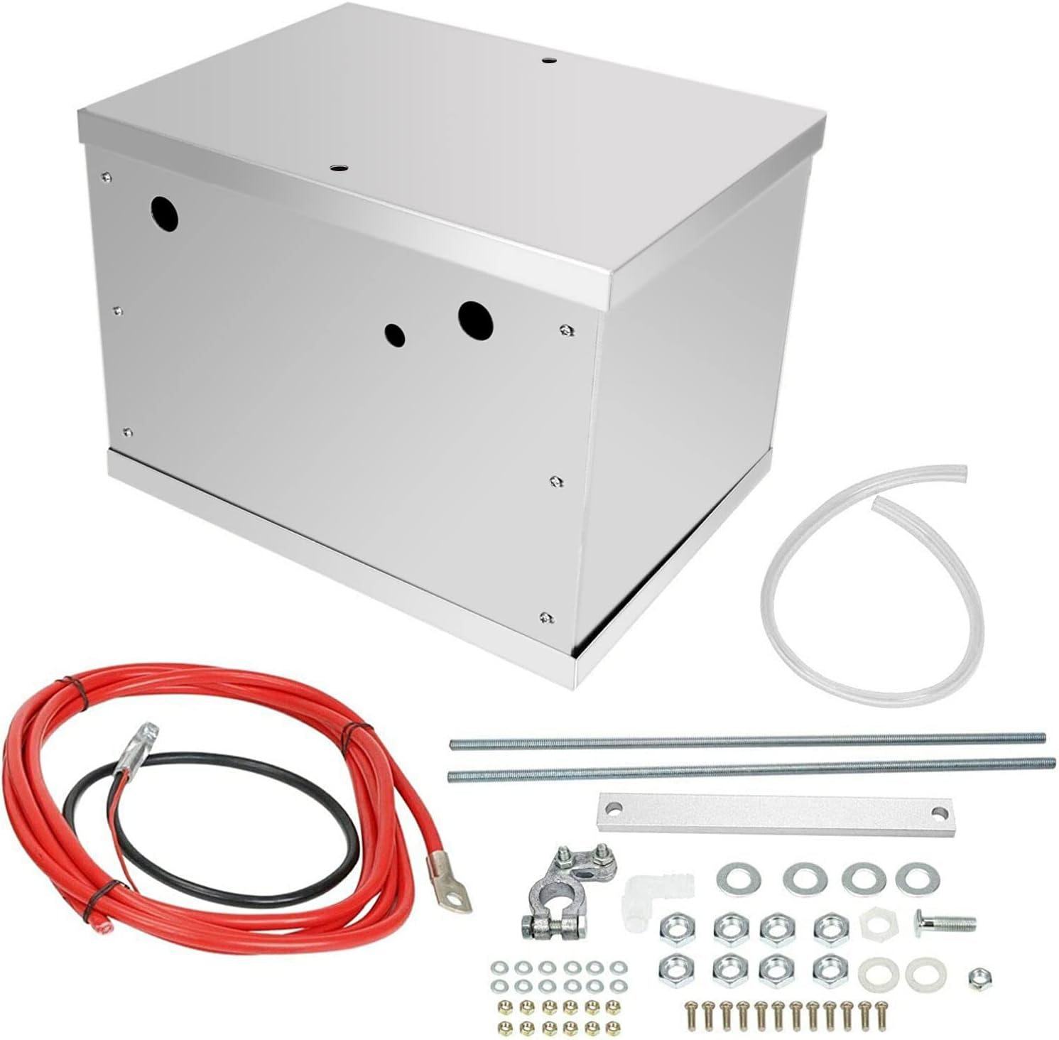 Complete Aluminum Battery Box Relocation Kit Compatible with 1979-2014 ...