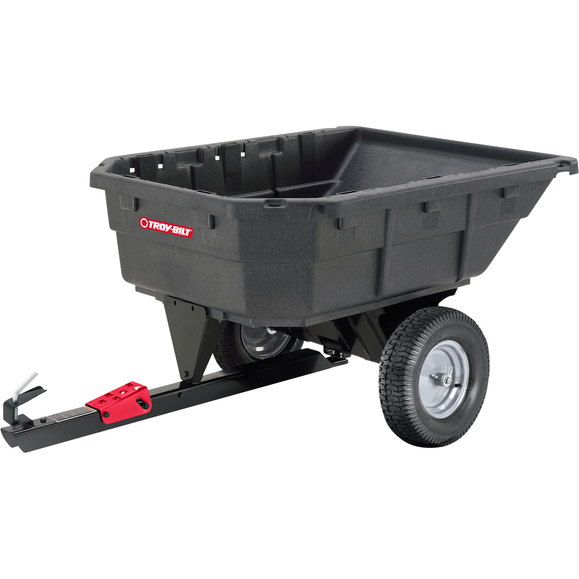 Lawn + Garden Utility Trailers Troy-Bilt Poly Swivel Dump Cart, 1000-Lb ...