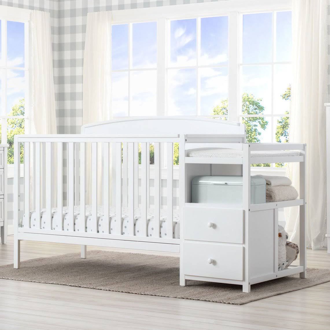 Delta Children Royal 4-in-1 Convertible Crib and Changer - Ritoyou