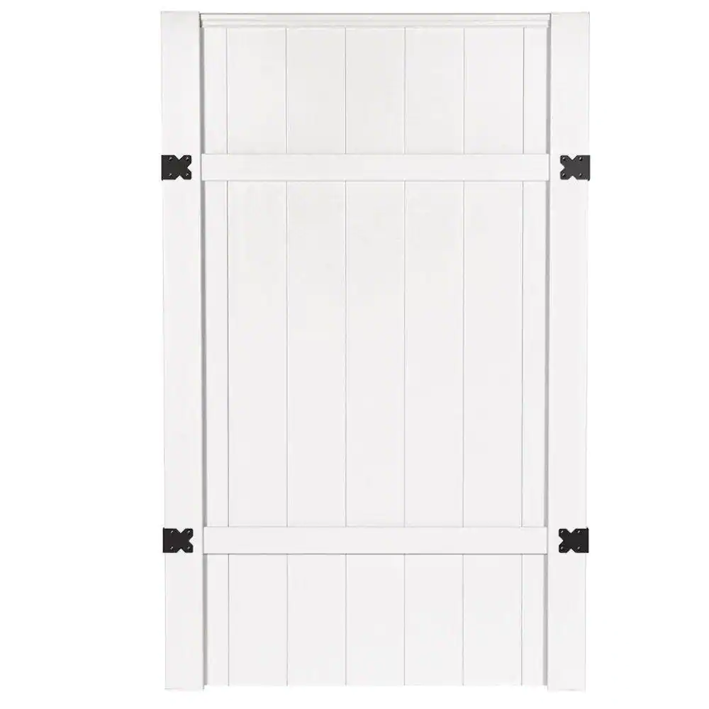 Veranda 3-1/2 ft. W x 6 ft. H White Vinyl Windham Fence Gate - Ritoyou