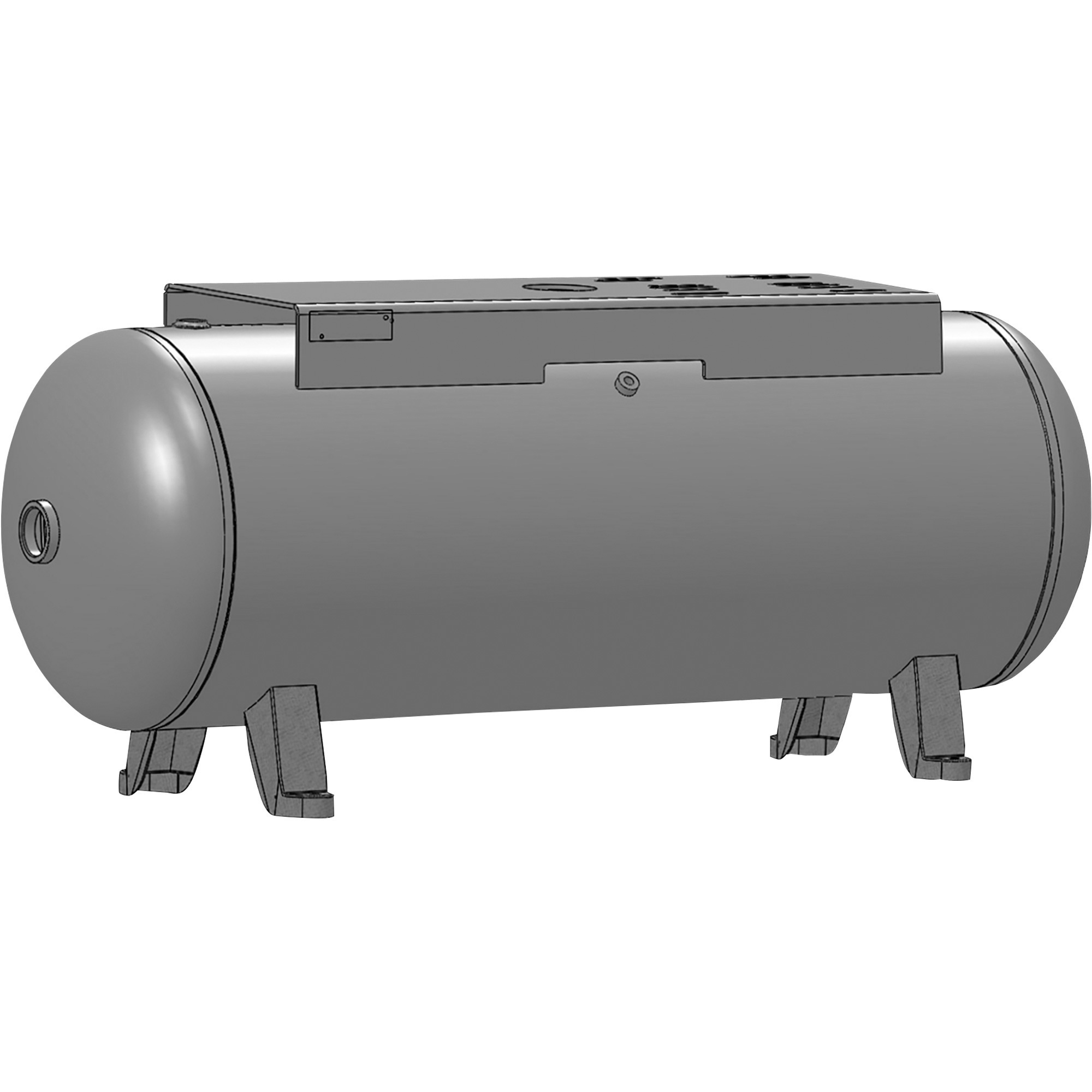Campbell Hausfeld Air Compressor Receiver Tank, 60-Gallon, Horizontal ...