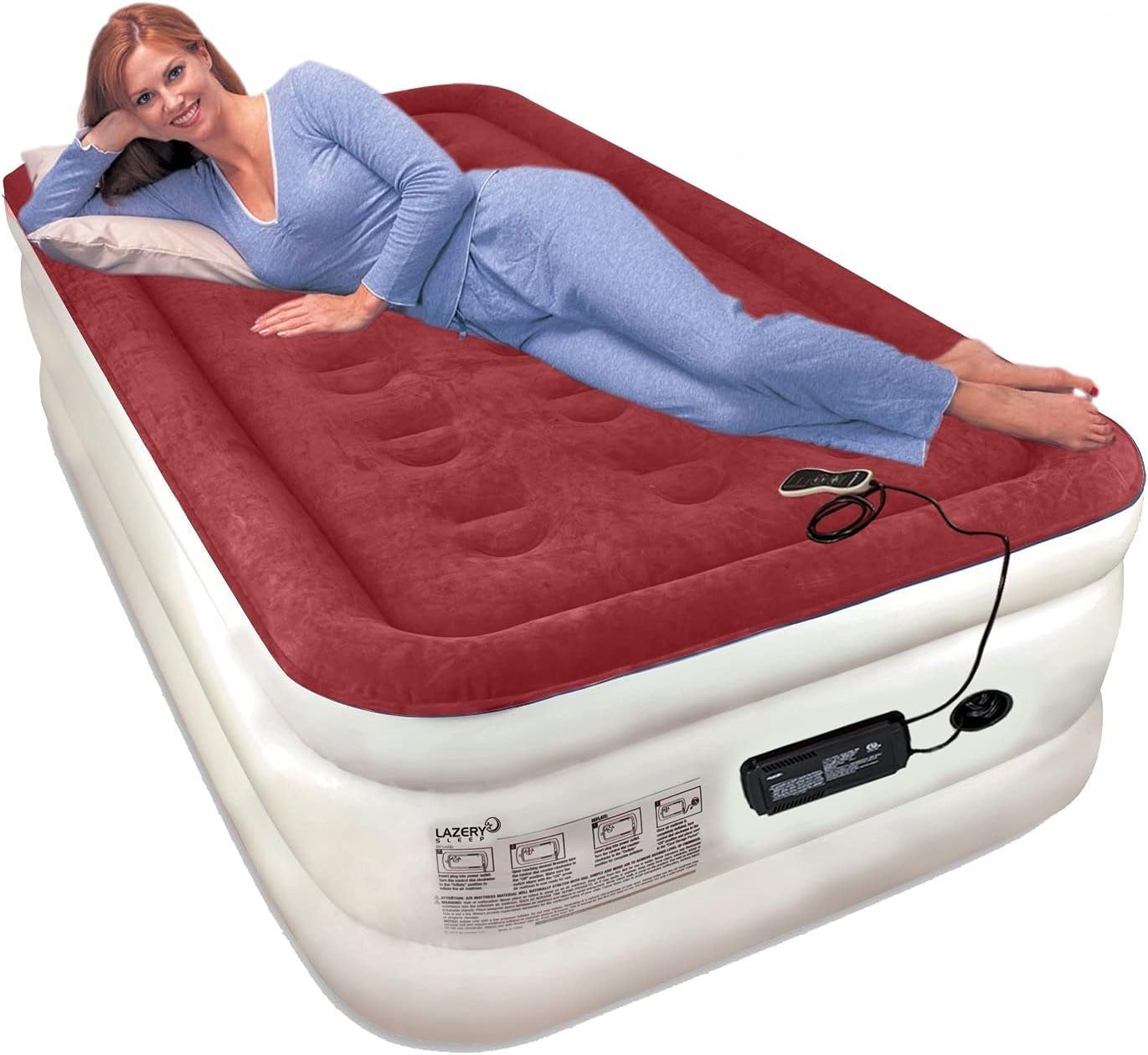 Lazery Sleep Air Mattress Airbed with Built-in Electric 7 Settings ...