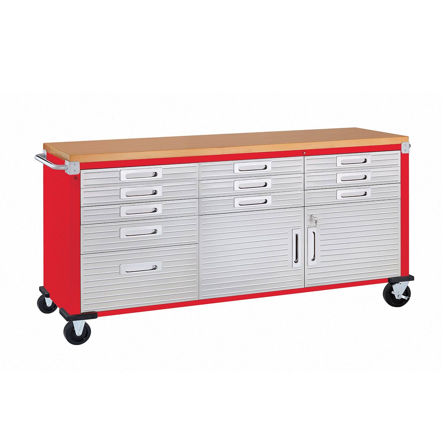 Seville Classics UltraHD Rolling Workbench - Red 20262B - Ritoyou